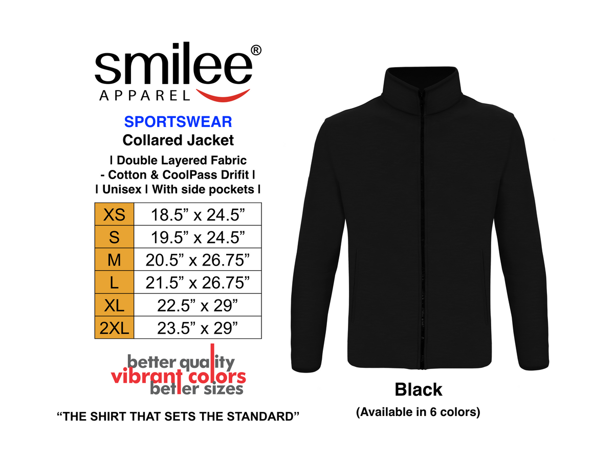 COLLARED JACKET (BLACK) – Smilee Apparel