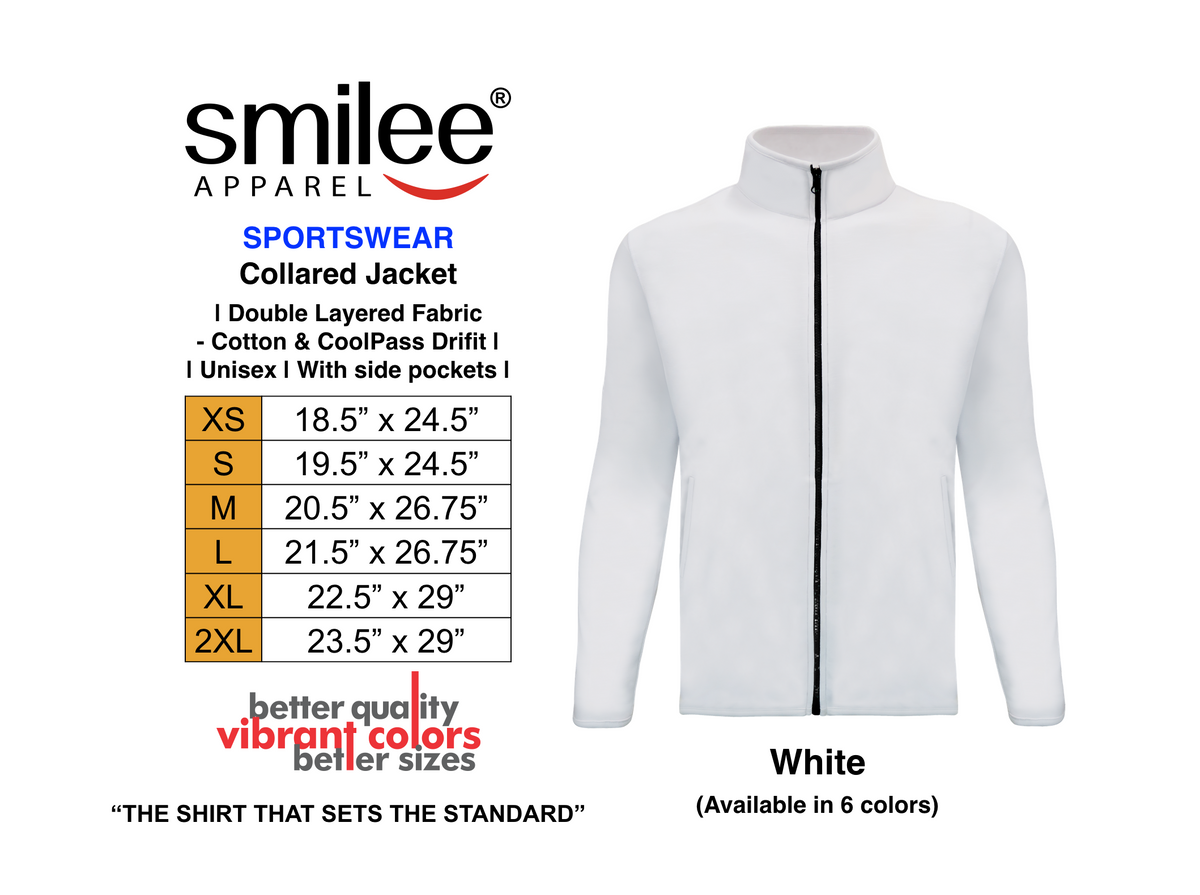 COLLARED JACKET (WHITE) – Smilee Apparel